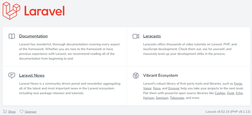 Laravel フレームワーク初期導入の手順の覚書 便利なlaravel Adminを導入してみる Saos6note
